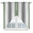Abstract Swag Curtain Valance for Window 2 Panels Sage Green Gray ...
