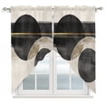 Abstract Swag Valances for Windows 36 inches Long, Mottled Geometric ...