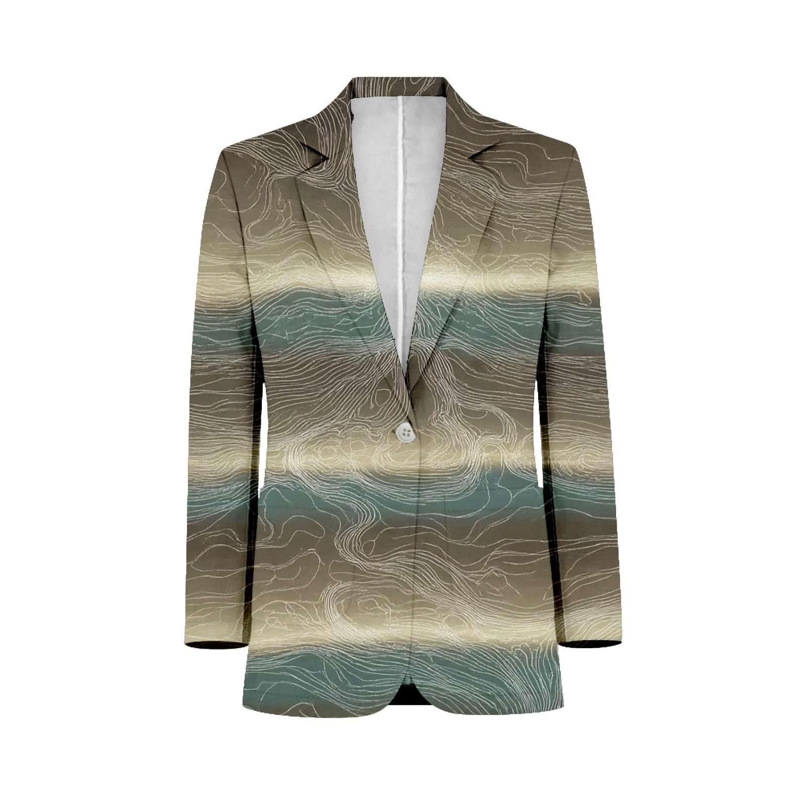 Abstract Swirling Line Art Wave Mens Suits Shawl Collar Slim Fit Suit ...