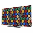 Abstract TV Dust Cover 40 Inch, Stained Glass Moroccan Texture Computer ...