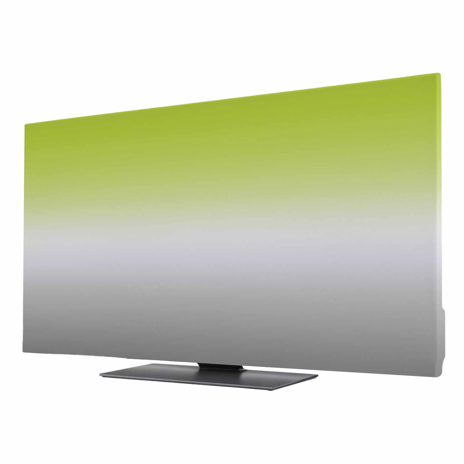 Abstract TV Dust Cover 43 Inch, Green Grey Gradient Modern Art Computer ...