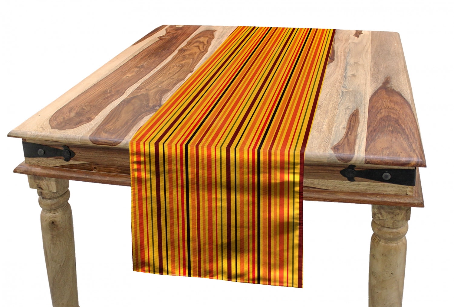 Abstract Table Runner, Vertical Colorful Straight Lines Geometric ...