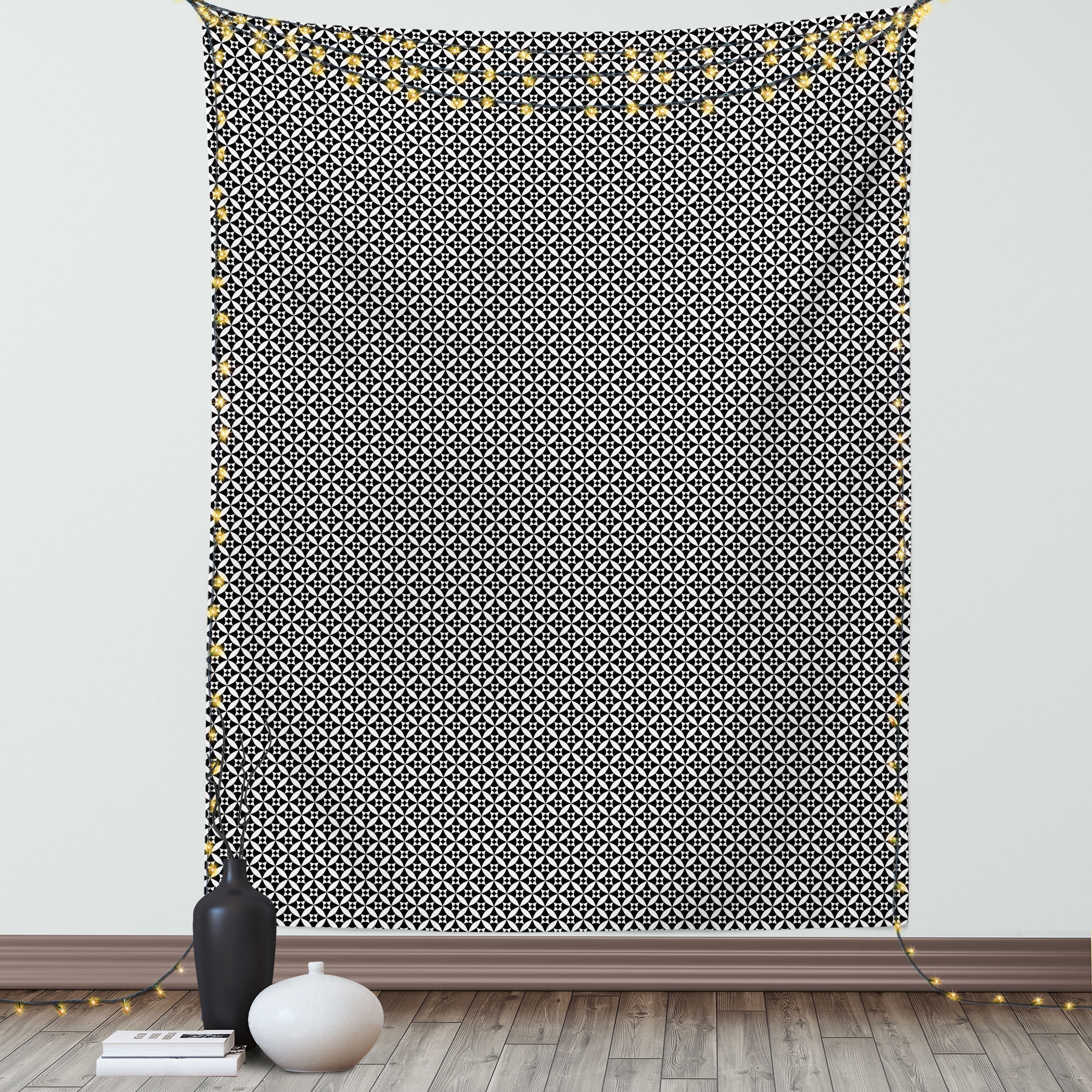 Abstract Tapestry, Checkerboard Texture Inspired Modern Monochrome ...