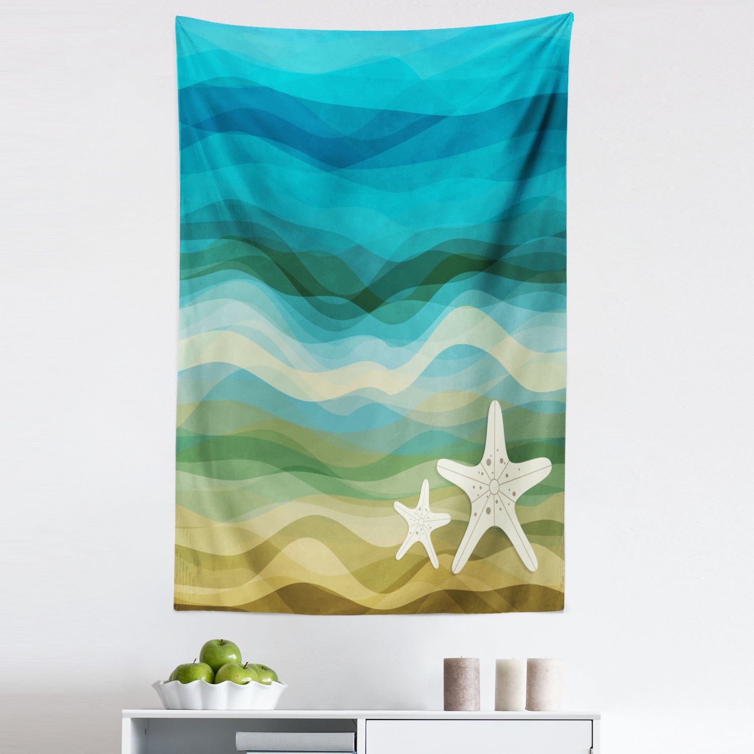 Abstract Tapestry, Abstract Design Modern Illustration of Waves ...