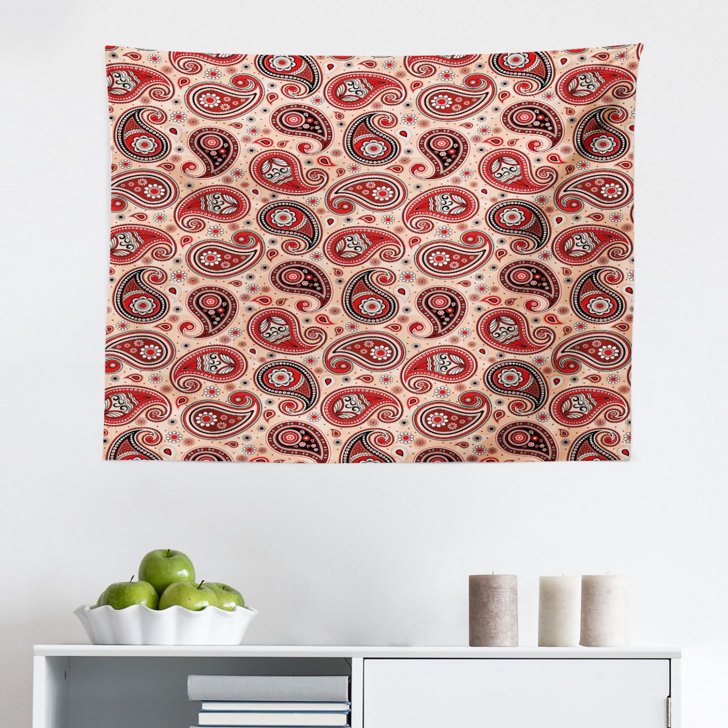 Abstract Tapestry, Grids Lines Round Shapes and Circles Snowflake ...