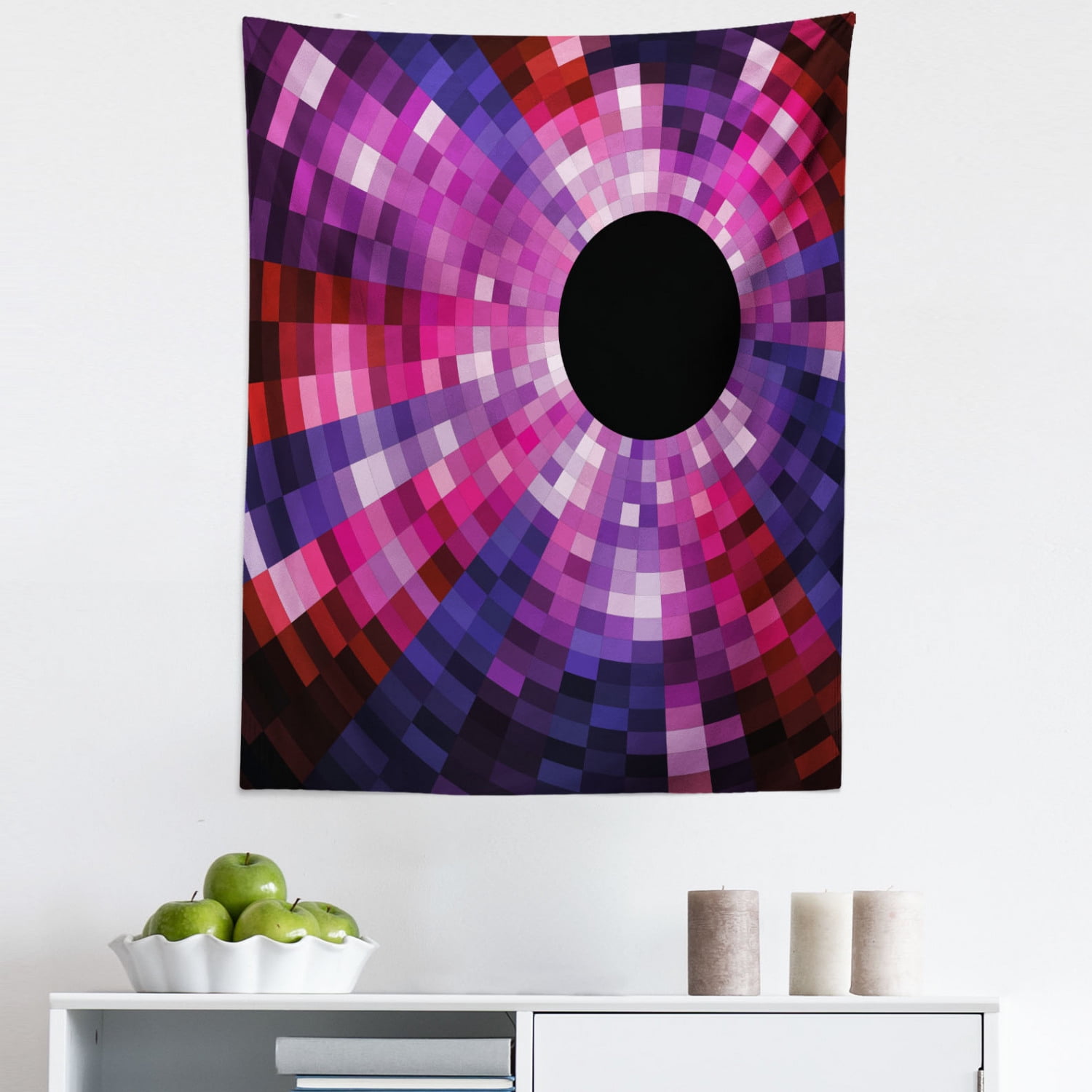 Abstract Tapestry, Mosaic Pattern Design Vibrant Colors Tiles Modern ...
