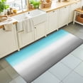 Abstract Teal Grey Graident Rectangle Area Rug 2x6ft,Living Room Rug ...