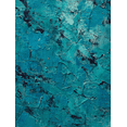 Abstract Teal Texture Canvas Print, Wall Art for Living Room, Bedroom ...