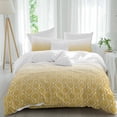 Abstract Texture Duvet Cover Set King Size, Classic Yellow Gradient ...