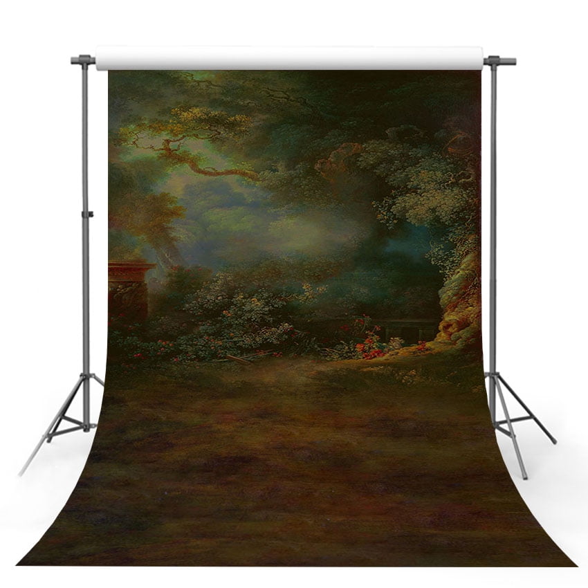 Abstract Texture Oil Style Painting Watercolor Forest Wedding Kid ...