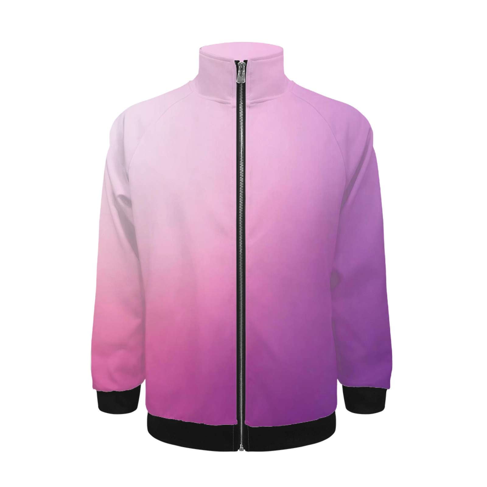 Abstract Texture Pink Purple Gradient Jacket Men's Street Cool Long ...