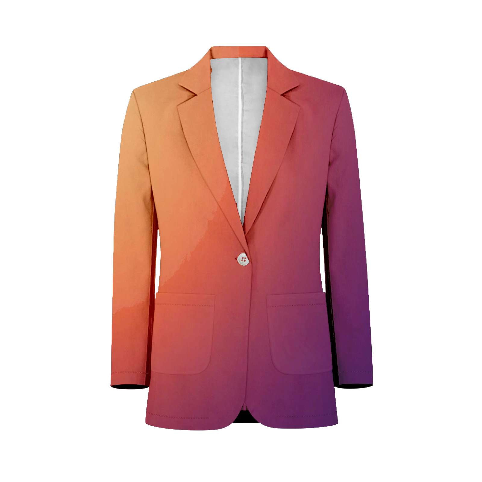 Abstract Texture Purple Orange Gradient Men's Suit Blazer Casual Party ...