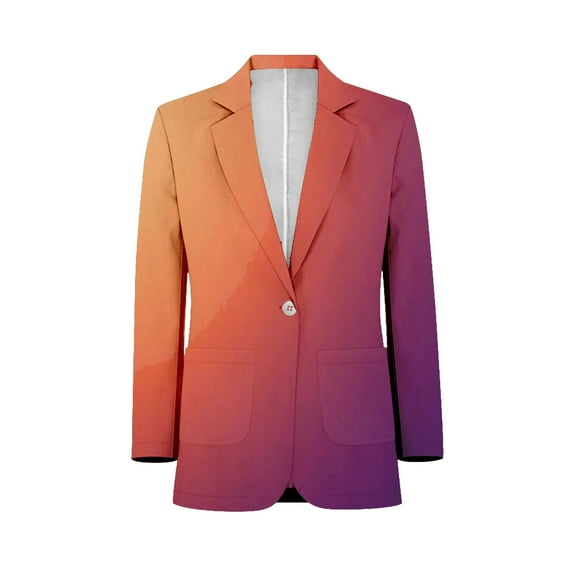 Abstract Texture Purple Orange Gradient Men's Suit Blazer Casual Party ...