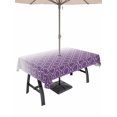 Abstract Texture Rectangle Outdoor Tablecloth with Umbrella Hole ...