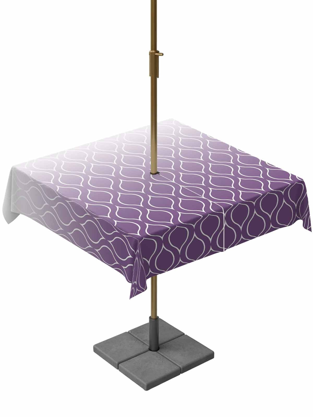 Abstract Texture Square Outdoor Tablecloth with Umbrella Hole Classic ...