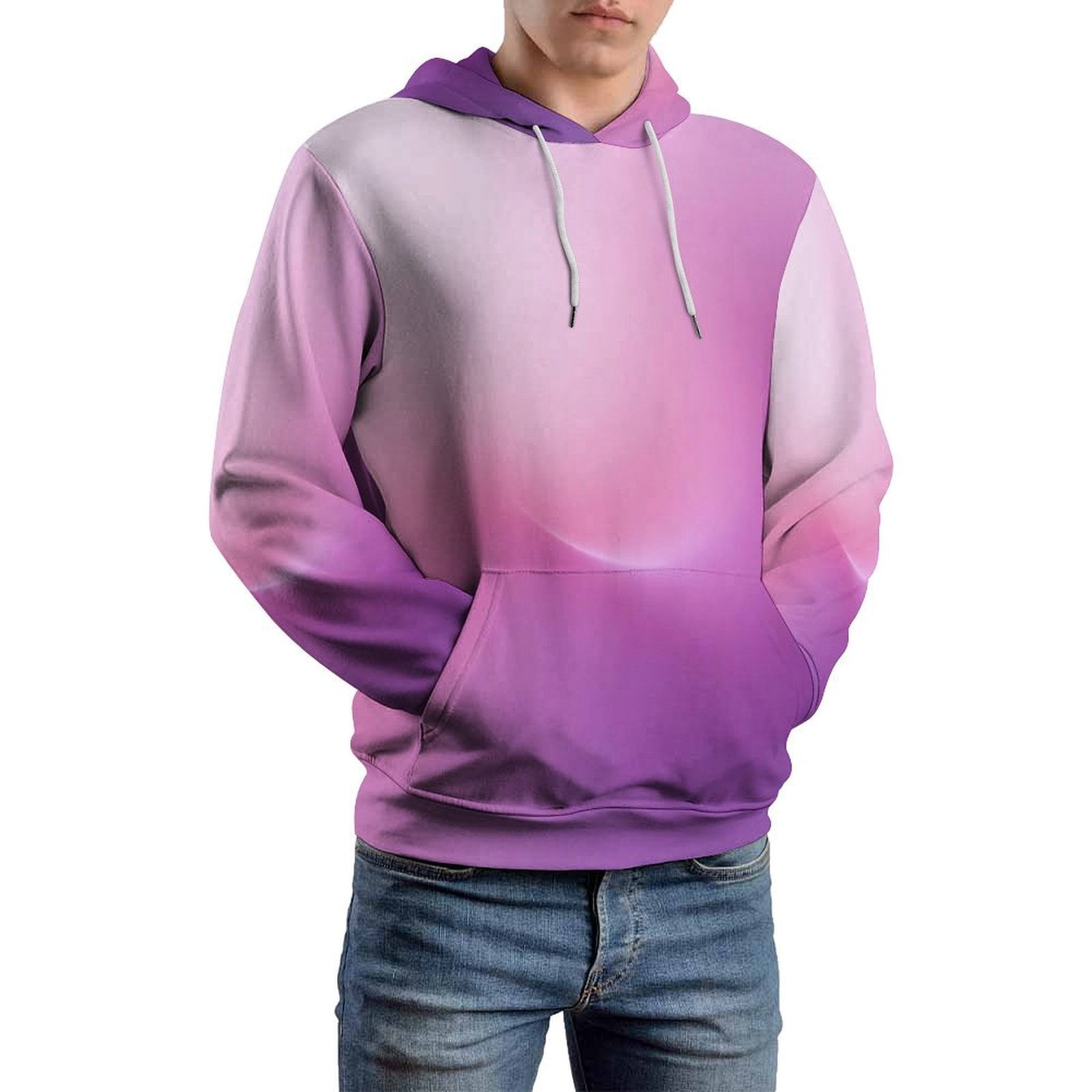 Abstract Texture Strange Art Geometric Purple Pink Oversized Hoodies ...
