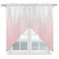 Abstract Texture Swag Curtain Valance for Window 2 Panels Classic Pink ...