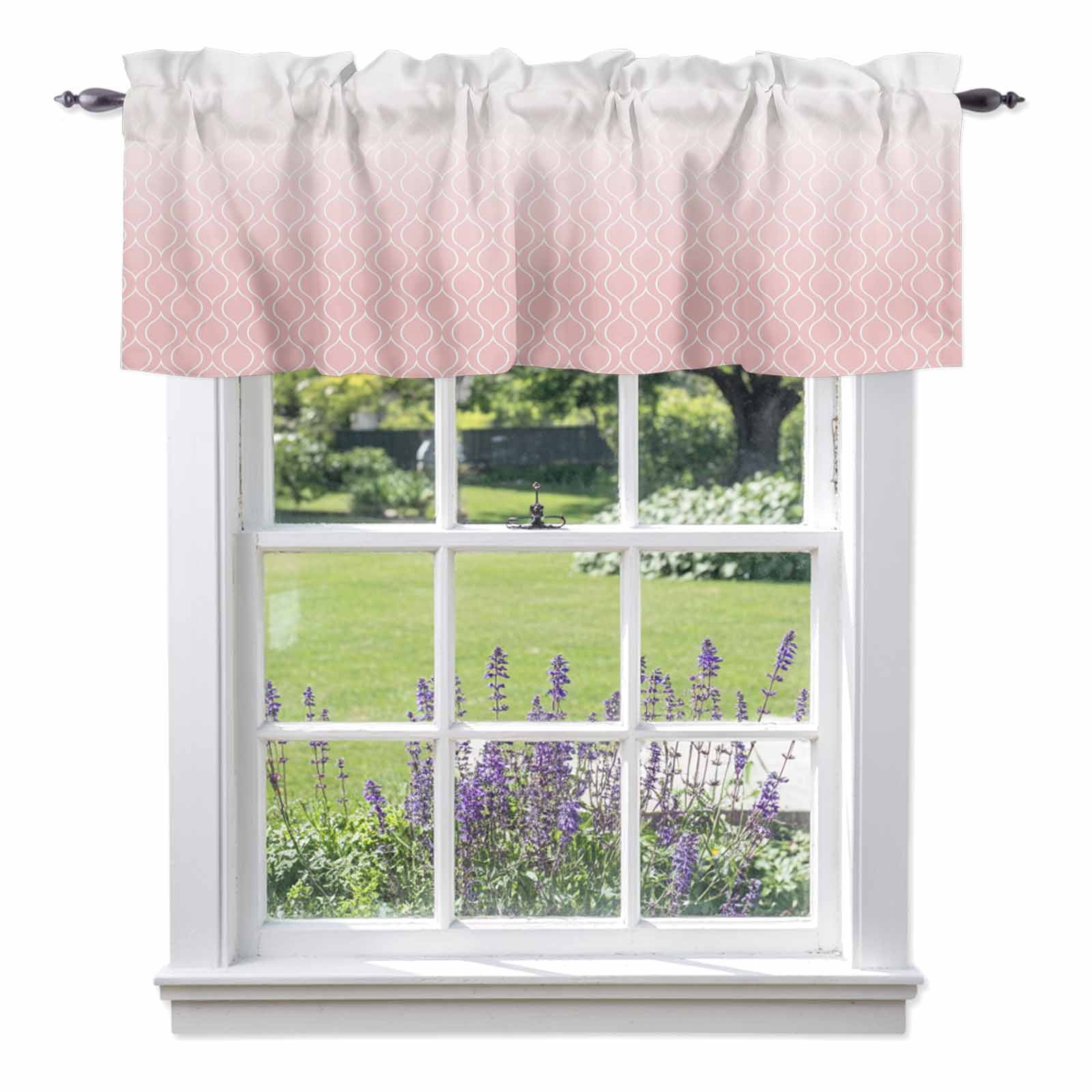 Abstract Texture Valances for Windows, Classic Pink Gradient Line ...