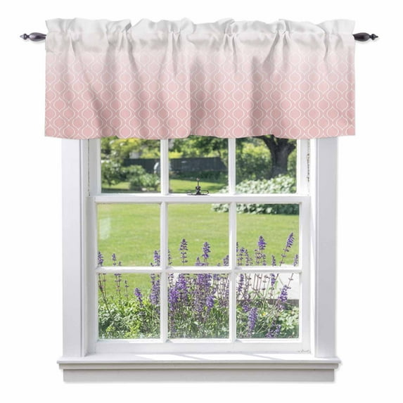 Abstract Texture Valances for Windows, Classic Pink Gradient Line ...