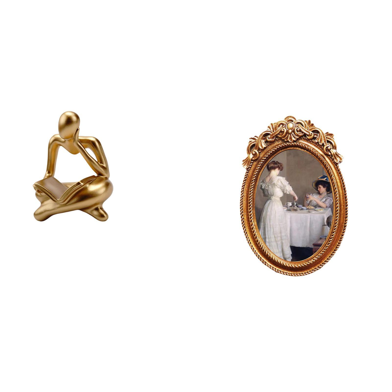Abstract Thinker Statue Photo Frame Art Crafts Decorations Resin ...
