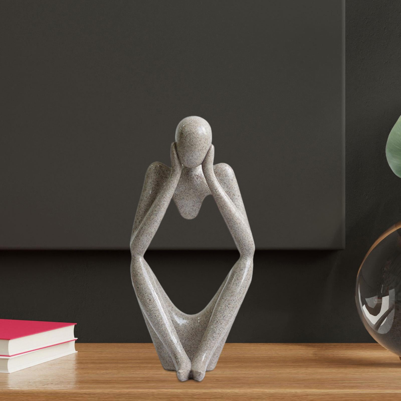 Abstract Thinker Statue Resin Abstract Figurine Nordic Resin Statue ...