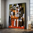 Abstract Three Musicians Art Pablo Picasso Cubist Music Theme Modern ...