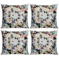 Abstract Throw Pillow Covers 16 x 16 Inch Pillow Covers Set of 4 ...