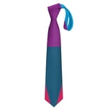 Abstract Tie & Skinny Tie Combo Set: Geometric Design Necktie, Stylish ...