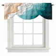 Abstract Tie Up Valance Curtains Water Duck Green Gradient Ocean Beach ...