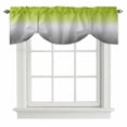 Abstract Tie Up Valances Curtain, Green Grey Gradient Modern Art ...
