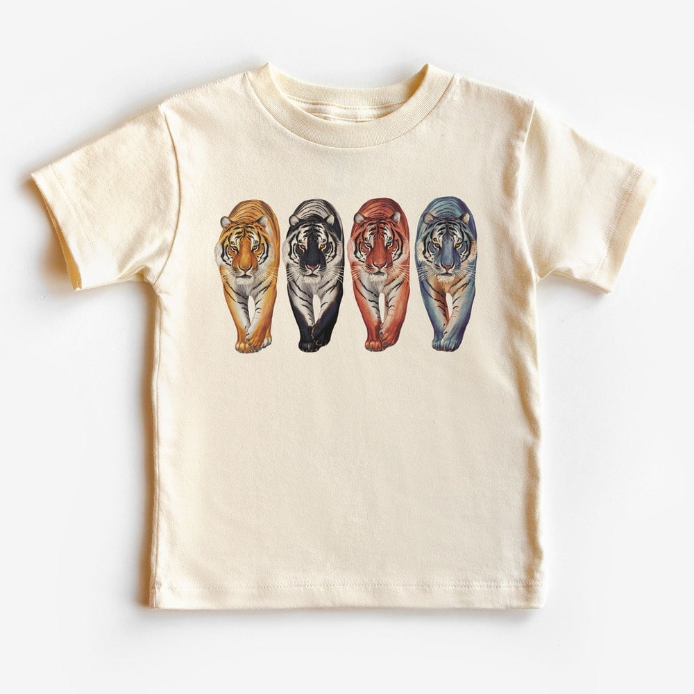 Abstract Tigers In A Row Toddler Shirt - Large Jungle Cats - Tiger ...