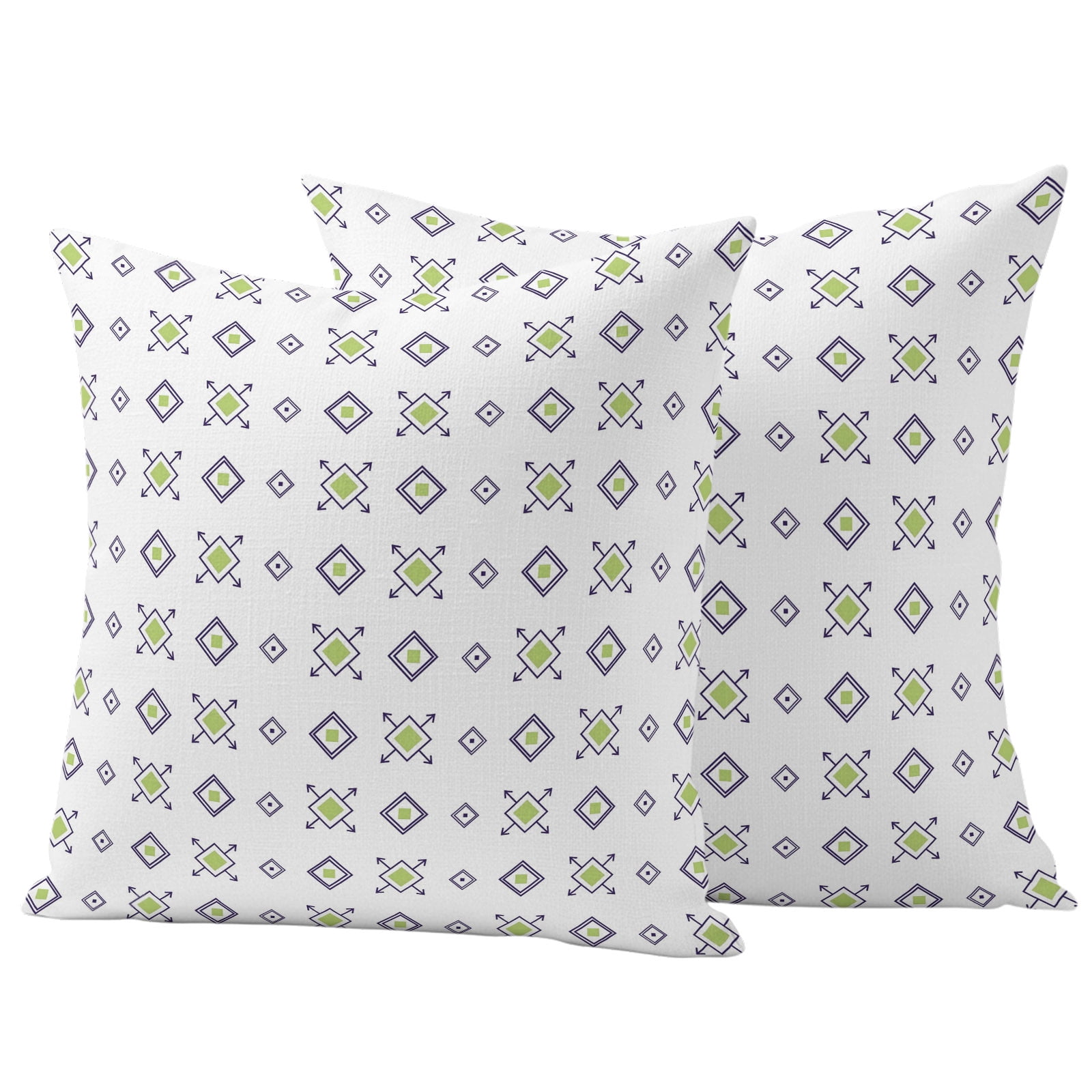 Abstract Tile Motifs Outdoor Waterproof Pillow Covers, Lavender Olive ...