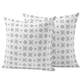 Abstract Tile Motifs Outdoor Waterproof Pillow Covers, Lavender Olive ...