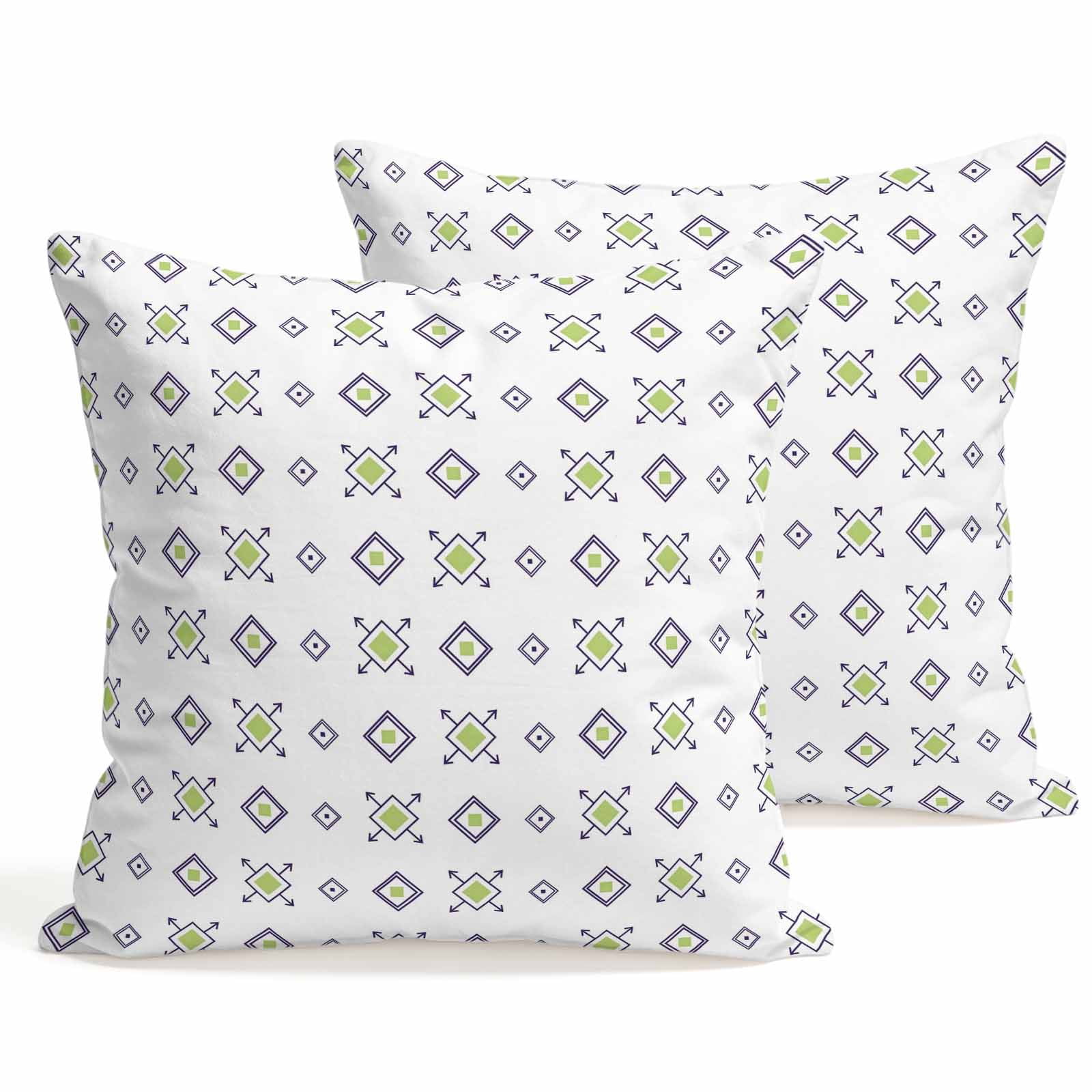 Abstract Tile Motifs Throw Pillow Covers 20 x 20 Inch Pillow Covers Set ...