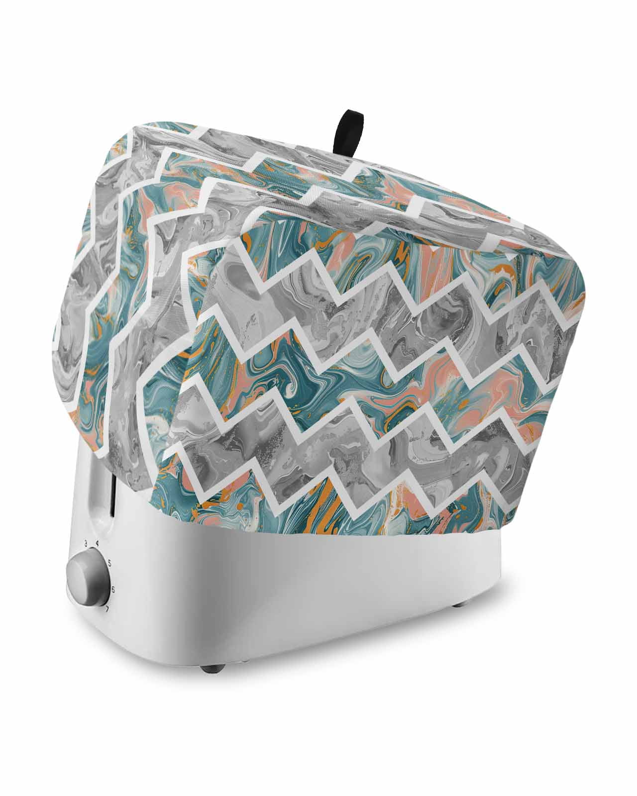 Abstract Toaster Cover 4 Slice, Modern Art Aesthetic Retro Marble Bread ...