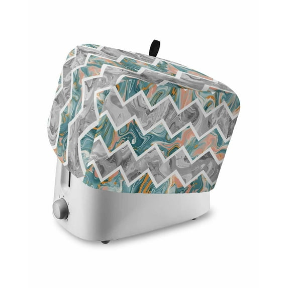 Abstract Toaster Cover 4 Slice, Modern Art Aesthetic Retro Marble Bread ...