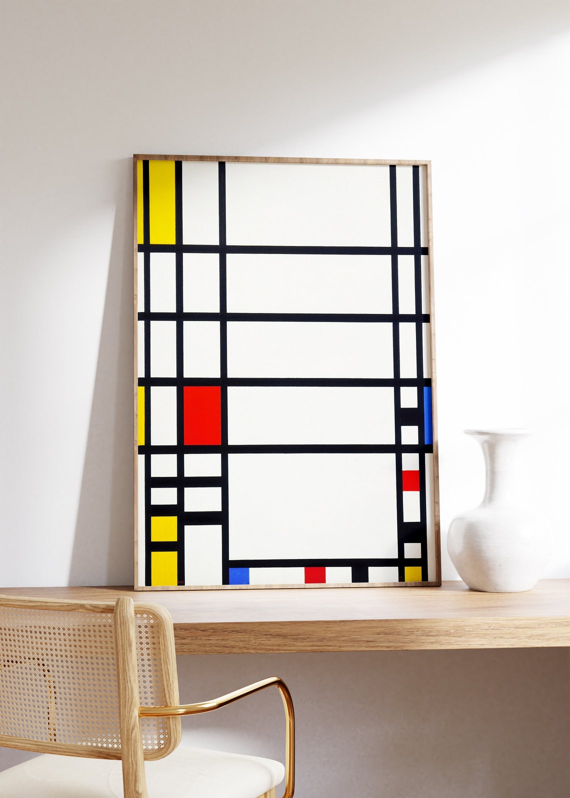 Abstract Trafalgar Square Fine Art Print, Mondrian Minimalist, Urban ...