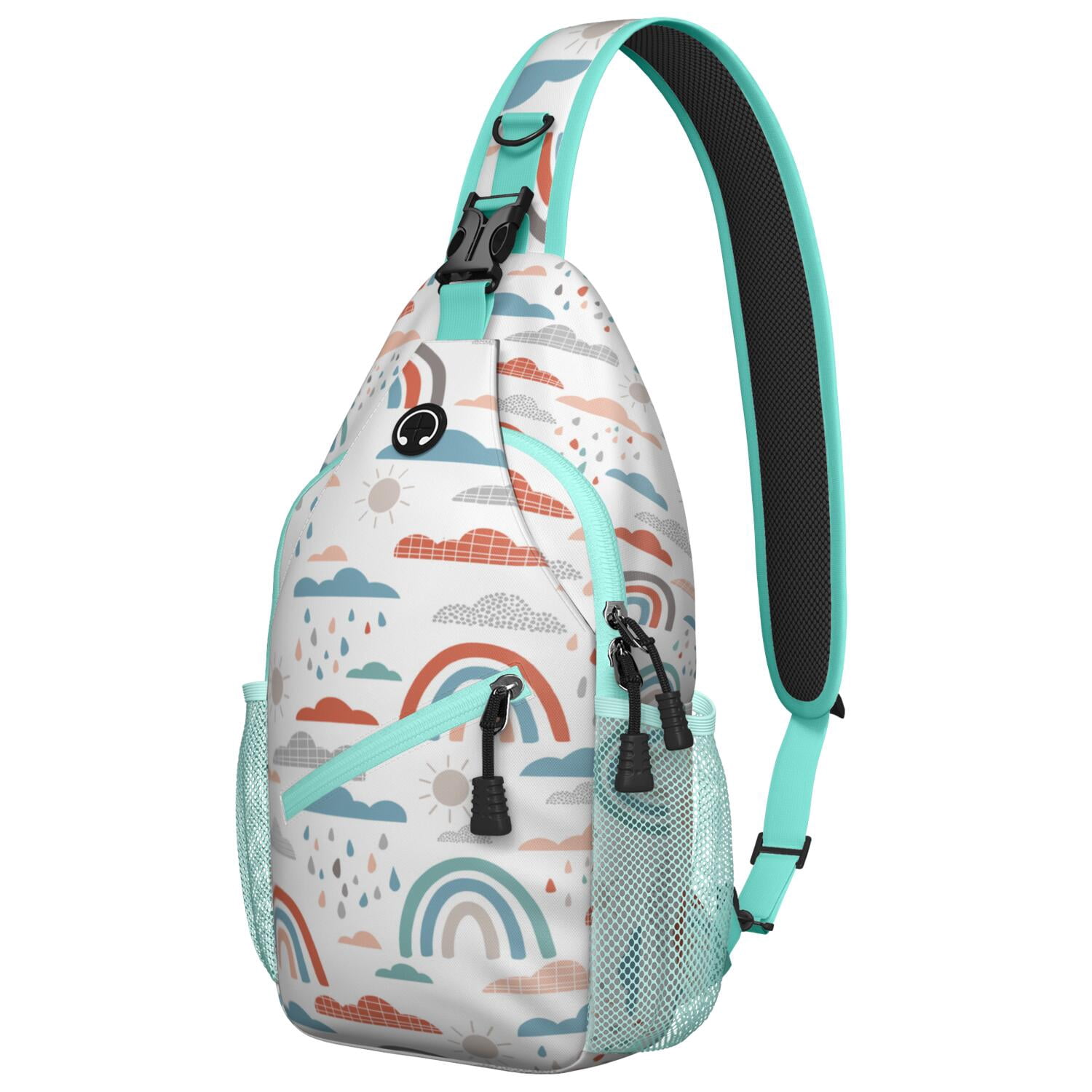 Abstract Travel Sling Backpack for Women, Tribal Pattern Shoulder ...