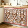 Abstract Tree Branches Cabinet Curtains for Shelves, Modern Ethnic ...