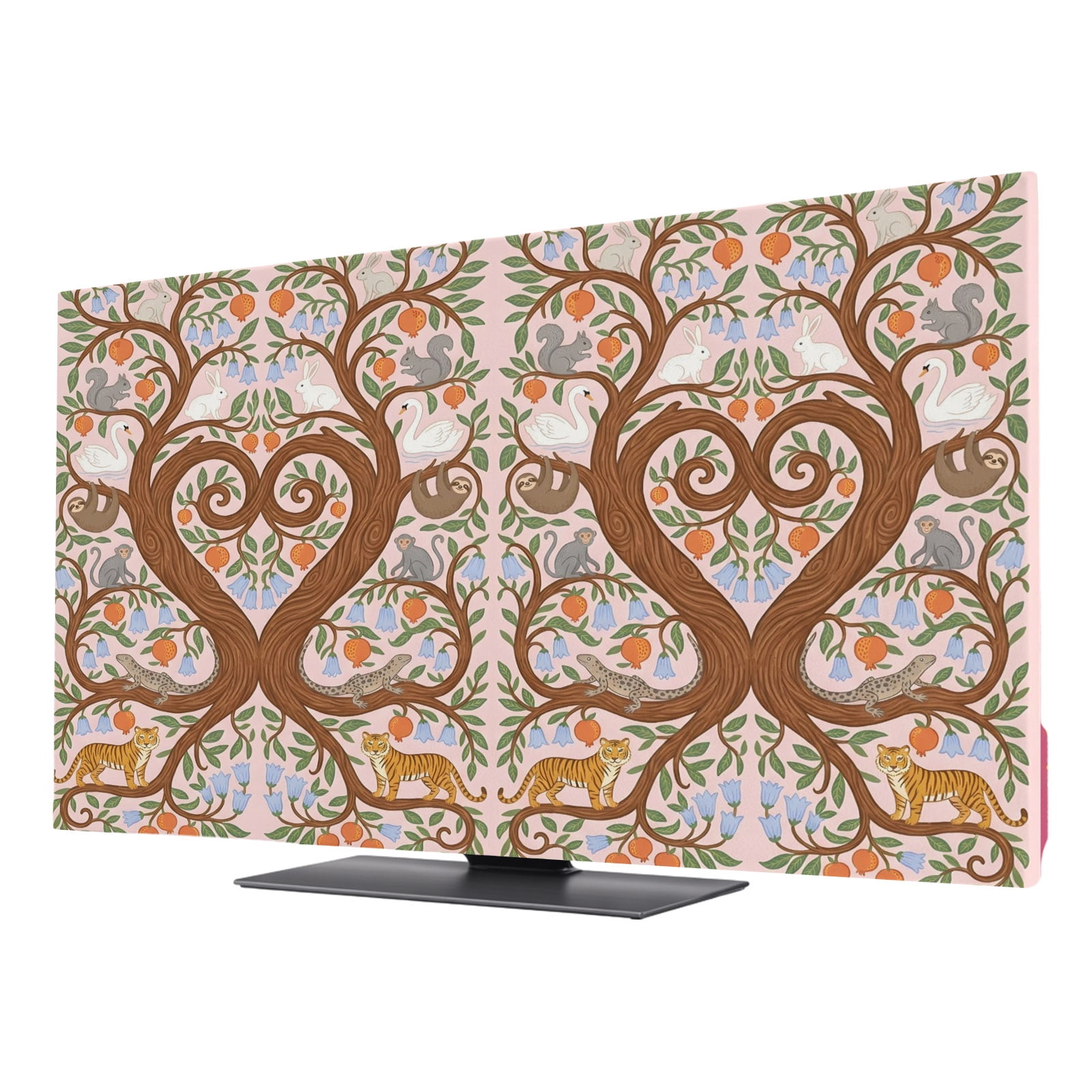 Abstract Tree Branches TV Cover for 43 Inch Screen,Stretch Fabric ...