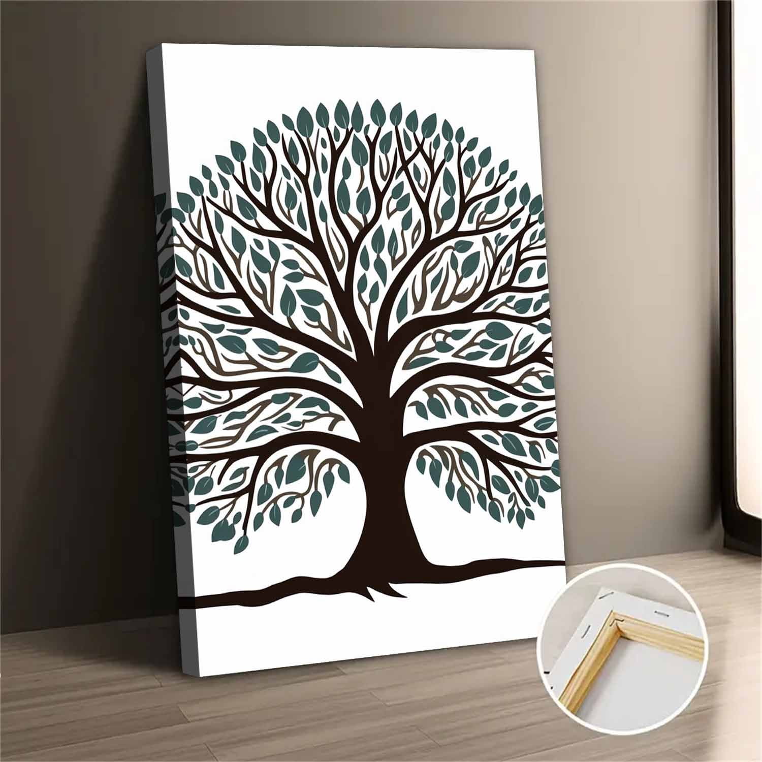 Abstract Tree Canvas Wall Art Print For Bedroom Living Room Decor ...