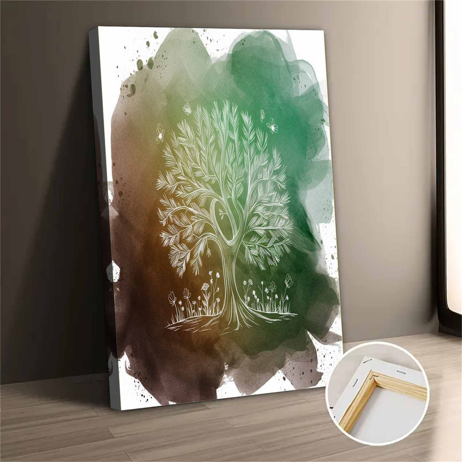 Abstract Tree Canvas Wall Art Print For Bedroom Living Room Home Decor ...