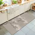 Abstract Tree Ink Lines Rectangle Rug 2'x6' Oriental Zen Style Washable ...