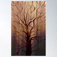 Abstract Tree Painting Design Poster Wall Art Modern Wall Decor Wall ...