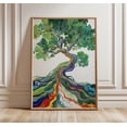 Abstract Tree Poster Modern Expressionist Nature Wall Art Home Decor ...