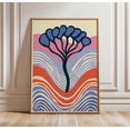 Abstract Tree Poster Retro Landscape Wall Art Paper Print - Walmart.com