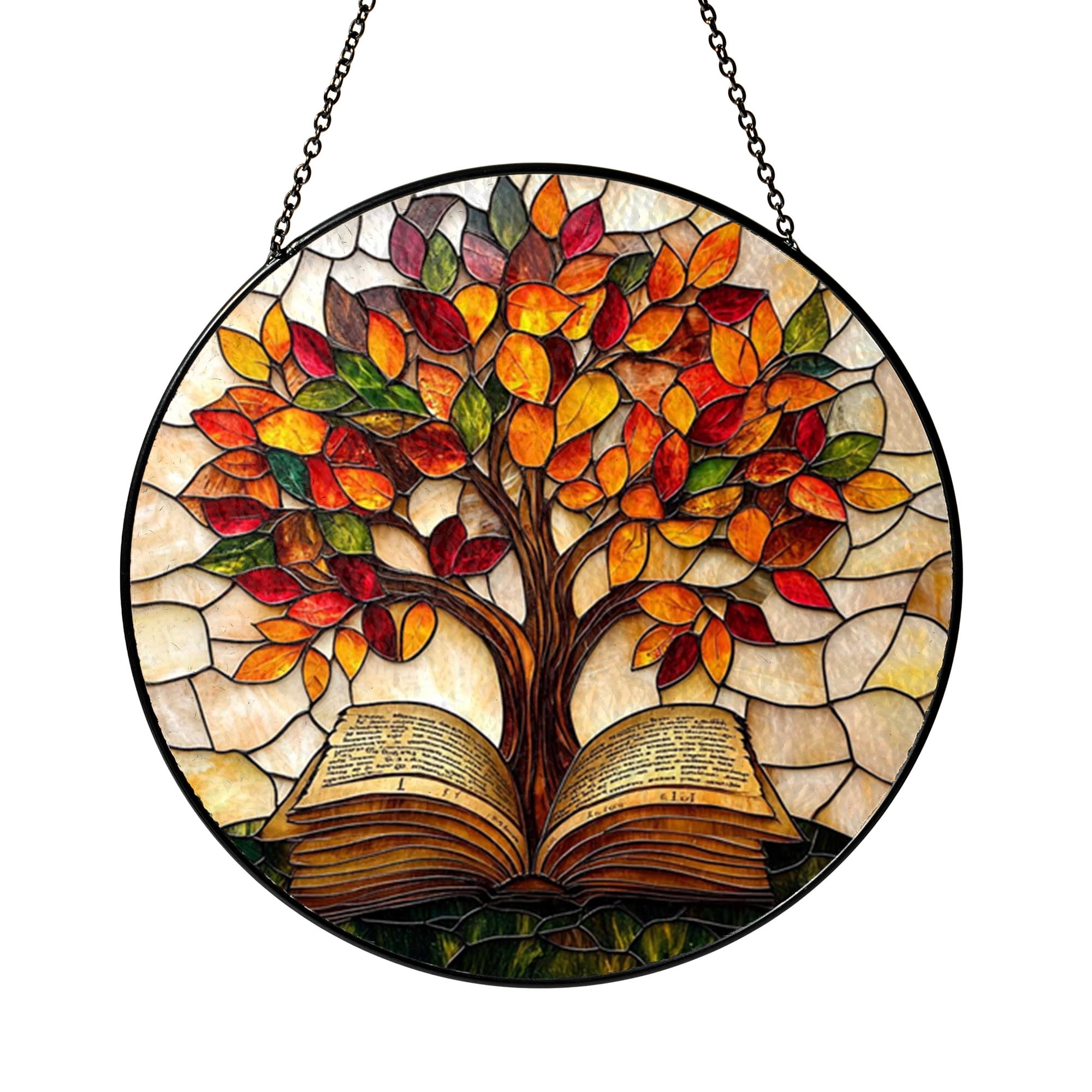 Abstract Tree Window Hanging – Stained Glass Inspired Art - Walmart.com