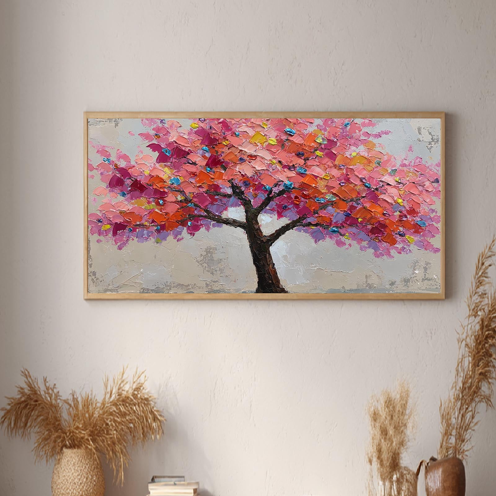 Abstract Tree of Life Canvas Painting Plants Nature Print Wall Art for ...