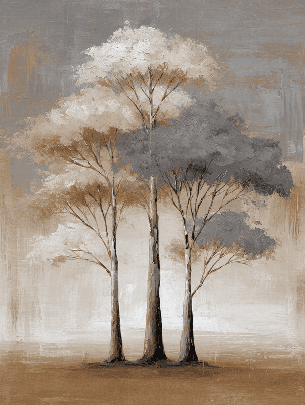 Abstract Trees Canvas Print Wall Art for Living Room Bedroom Office ...