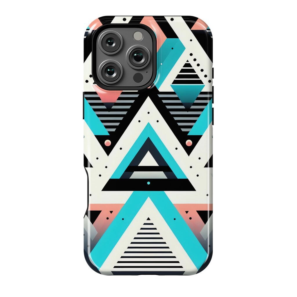 Abstract Triangles Tough Cases Modern Design for iPhone 11-17 ...